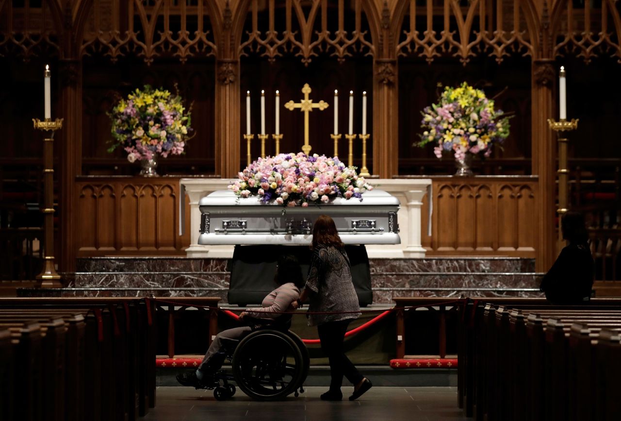 The Latest: Guests start arriving for Barbara Bush's funeral