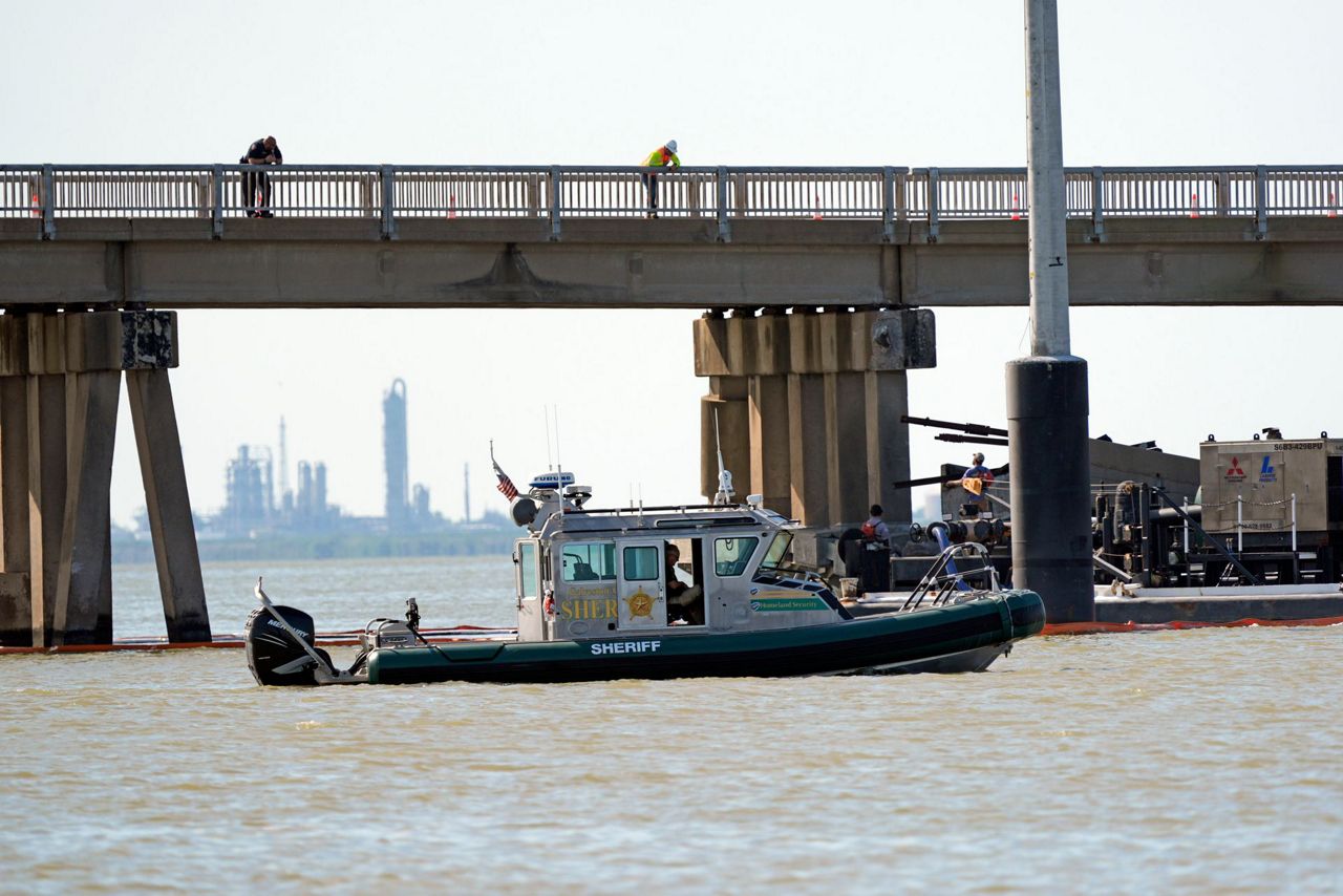 Barge hits a bridge in Galveston, Texas, damaging the structure and ...