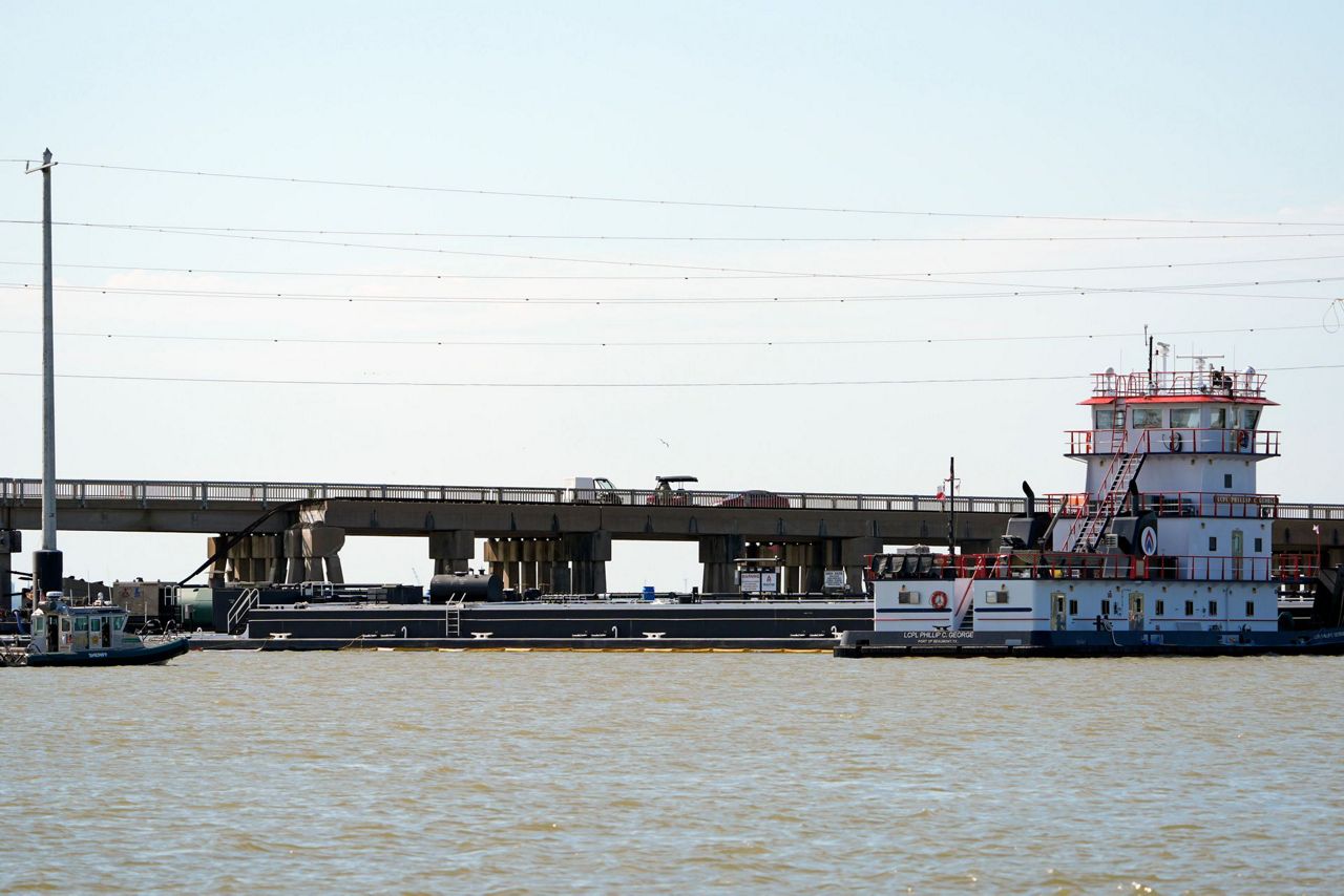 Barge hits a bridge in Galveston, Texas, damaging the structure and ...