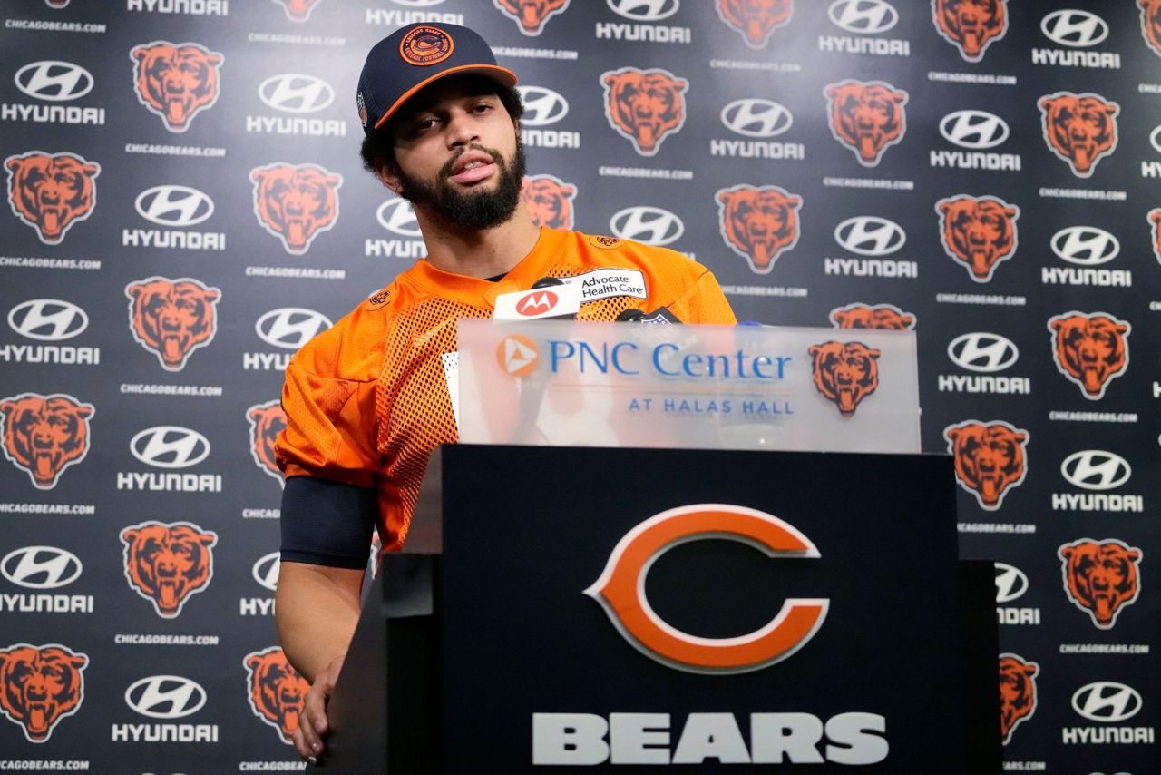 Bears coach Matt Eberflus says No. 1 pick Caleb Williams will open ...
