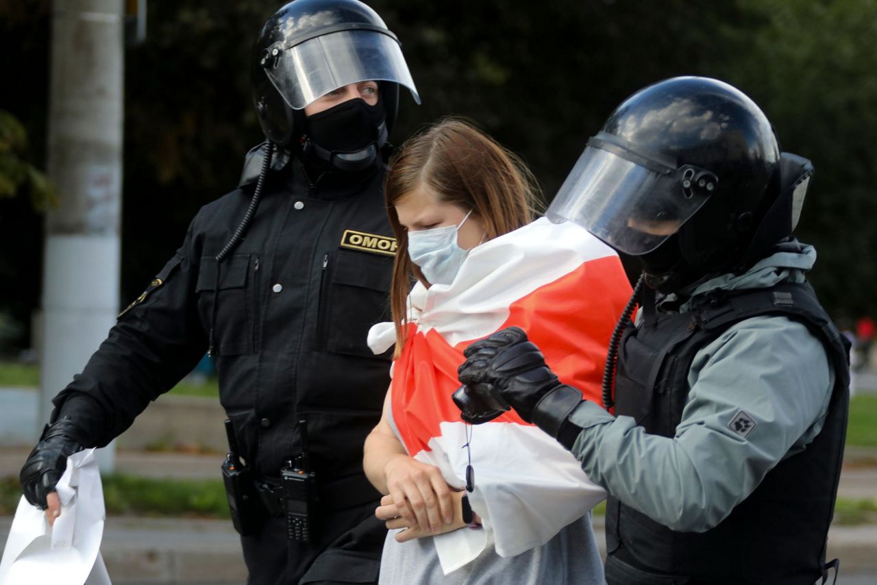 Belarus activists make list of police from protest crackdown