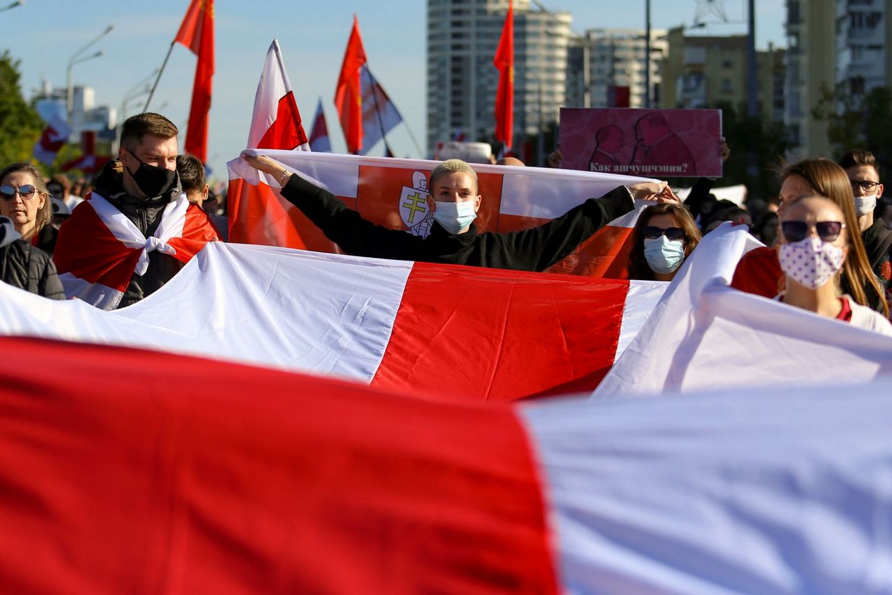 March of 100,000 marks week 7 of Belarus protests