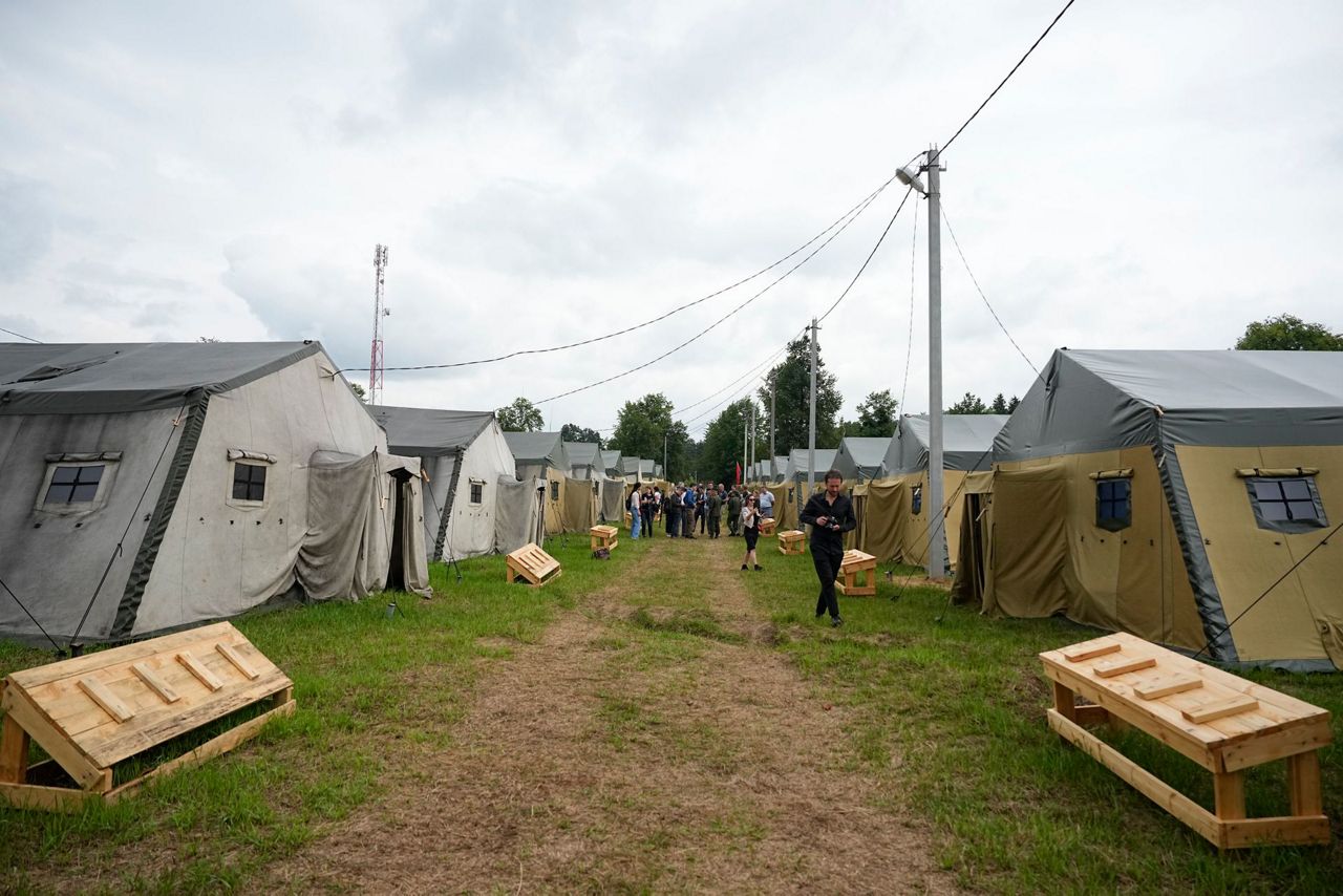 Belarus shows off a military camp to host Russia's Wagner mercenaries ...