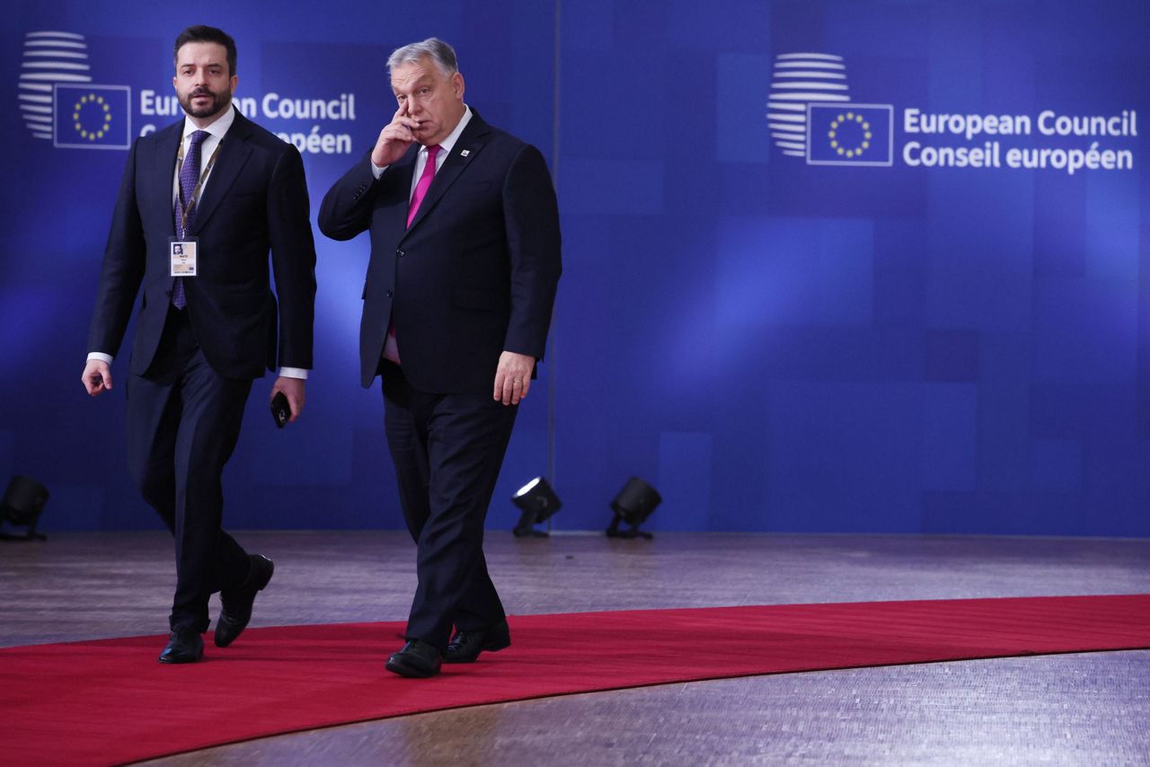 EU leaders gather to discuss a massive loan to Ukraine