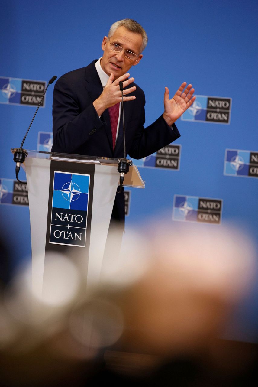 NATO chief warns Russia of 'costs' if it moves on Ukraine