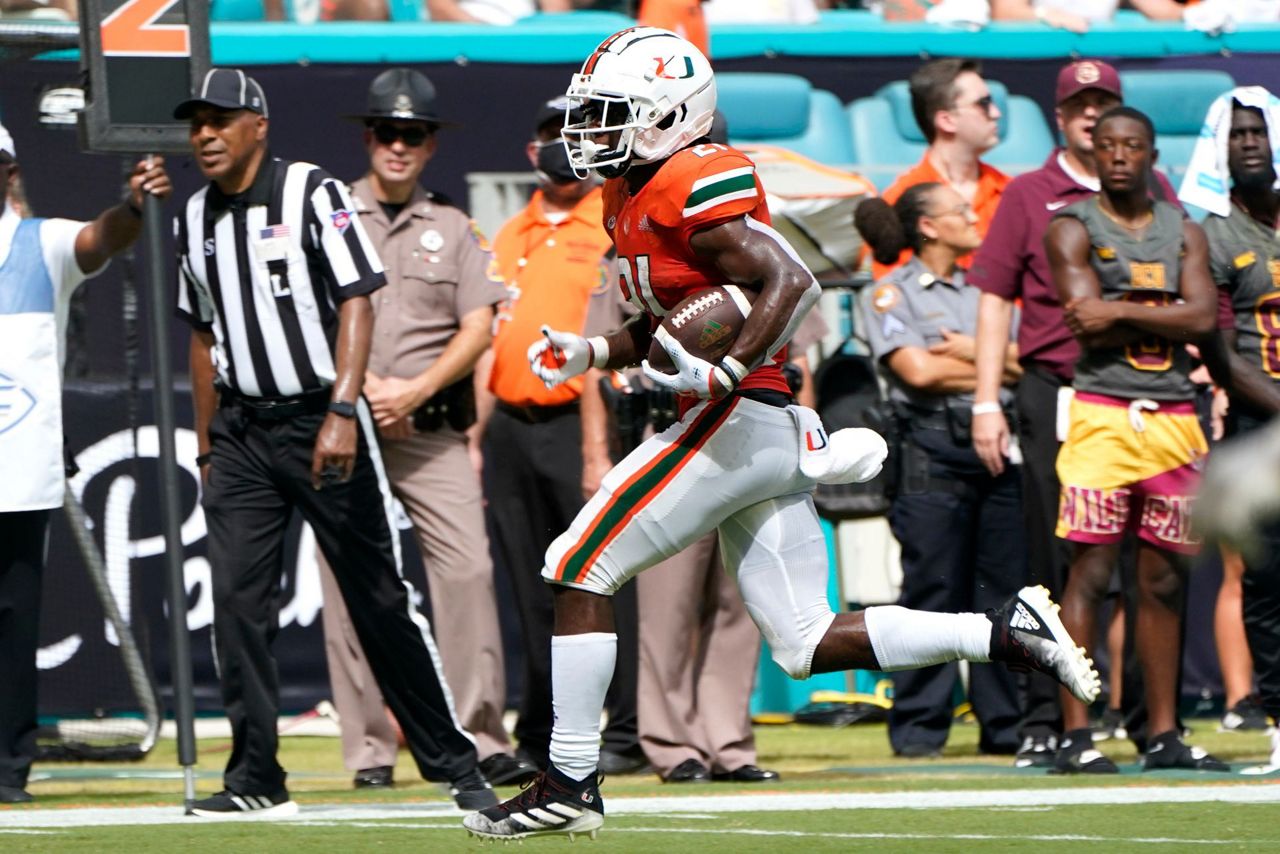 No. 16 Miami routs Bethune-Cookman 70-13 in Cristobal debut
