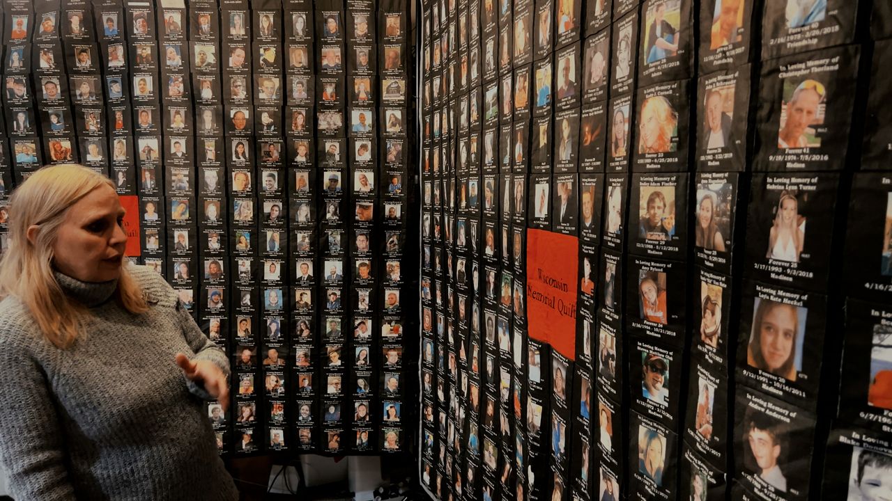 Wisconsin mother creates memorial quilts