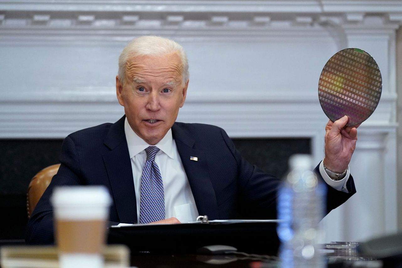 Biden tells execs US needs to invest, lead in computer chips