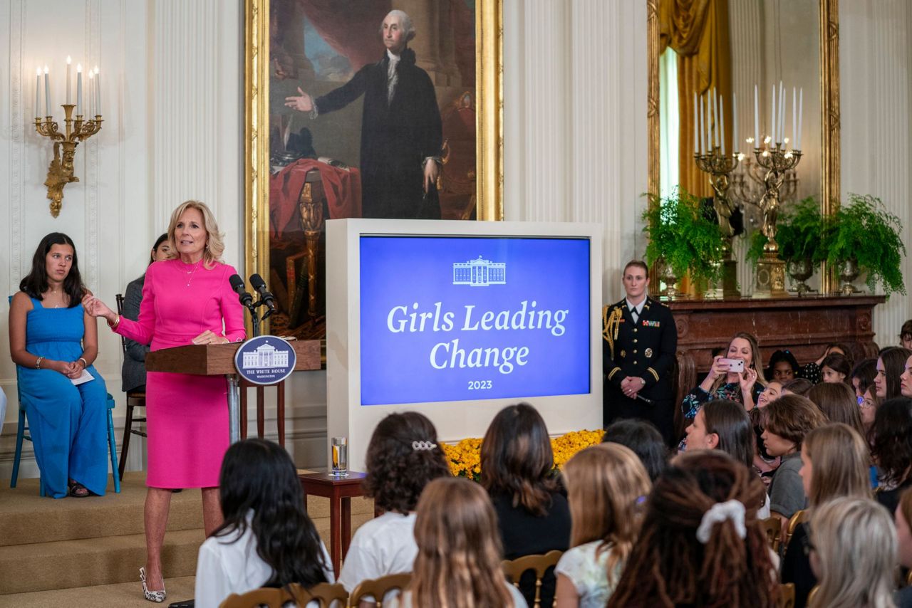 Jill Biden is recognizing 15 young women from around the US for work to ...