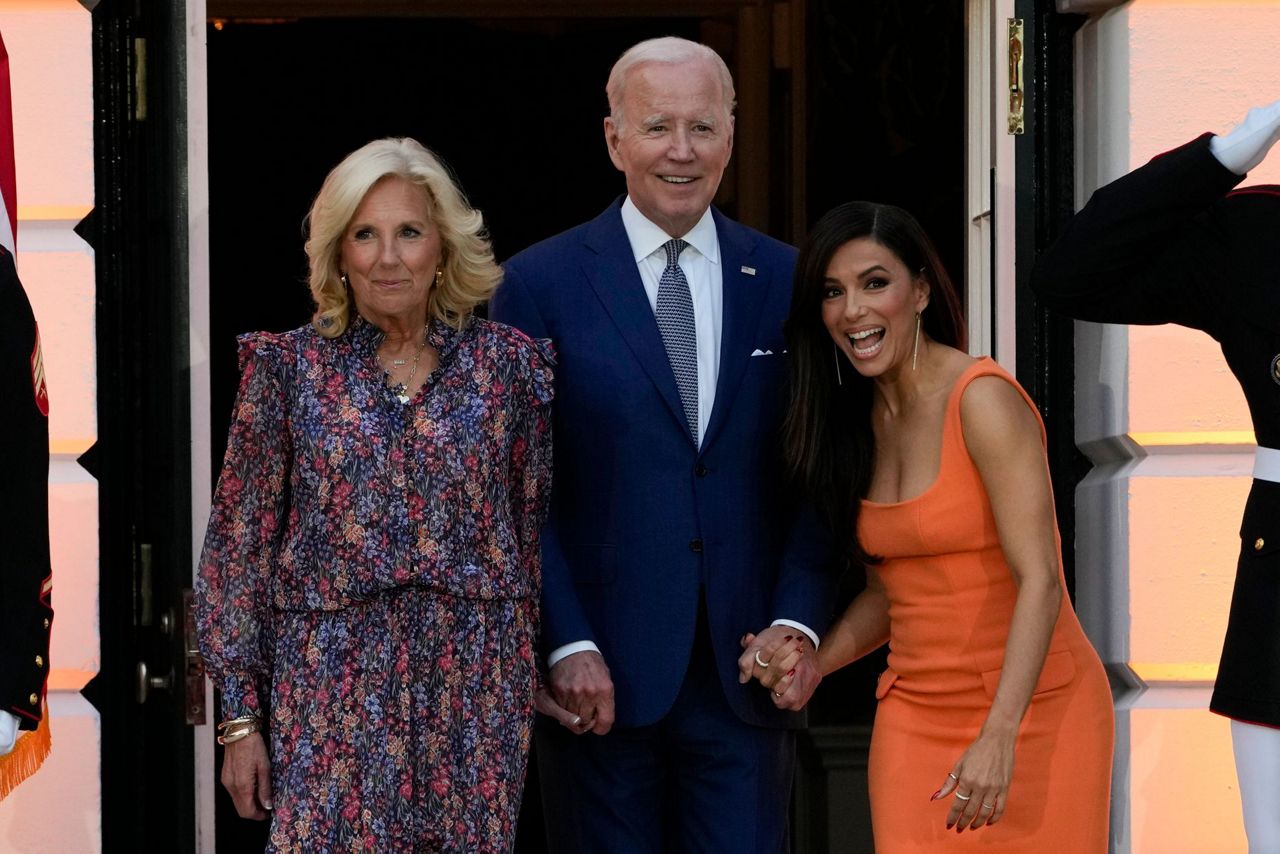 Bidens and Eva Longoria screen 'Flamin' Hot' movie about the origins of ...