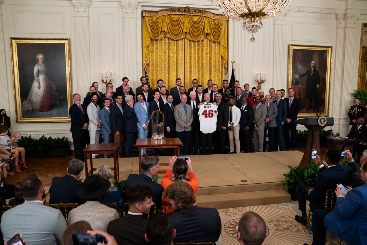 Biden praises Braves' 'unstoppable, joyful run' to 2021 win