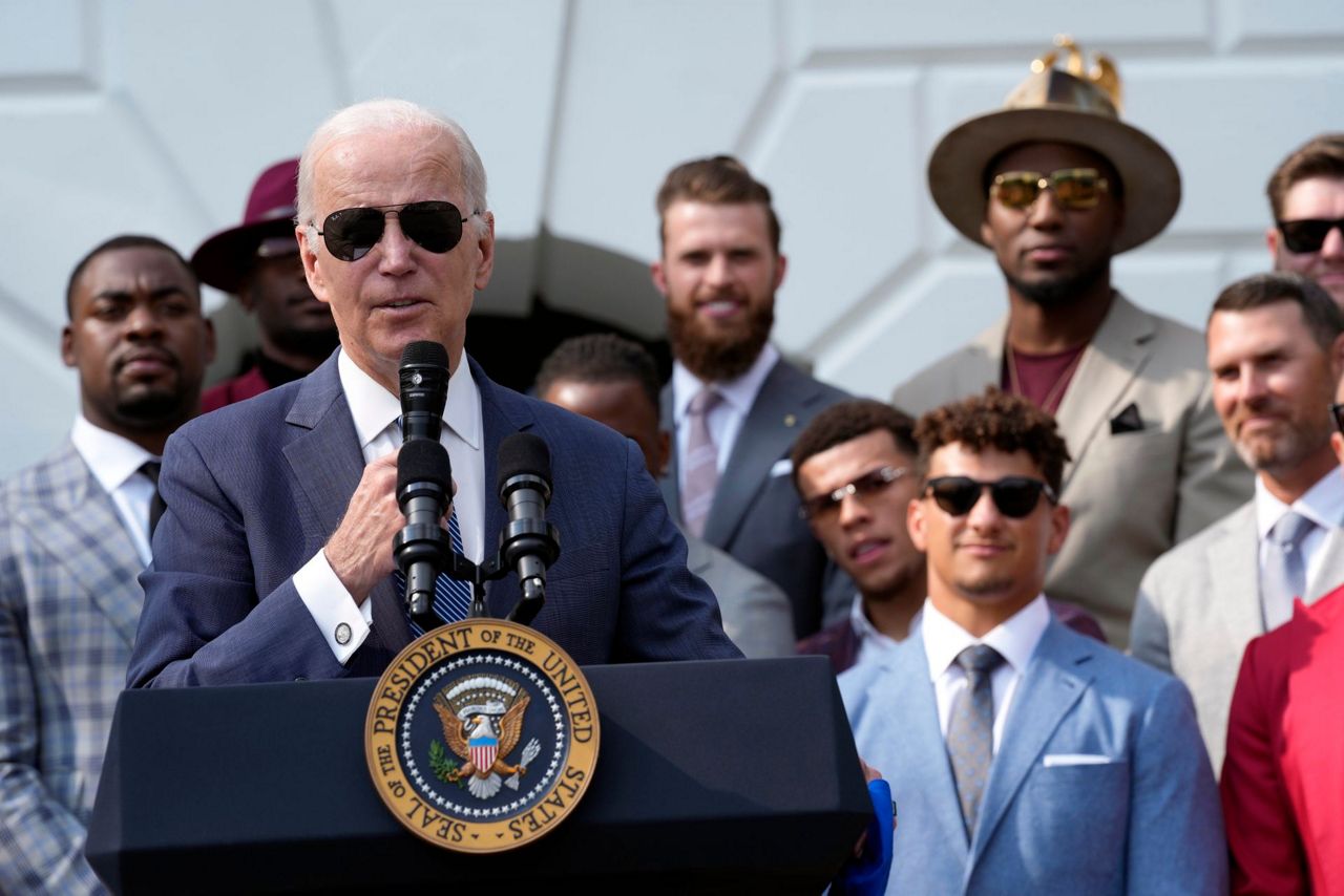 Biden says Chiefs 'building a dynasty' as he hosts Kansas City Super ...