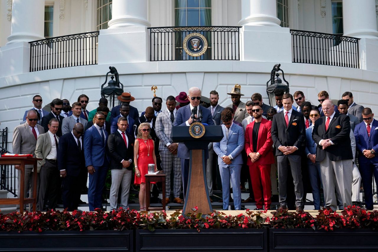 Biden says Chiefs 'building a dynasty' as he hosts Kansas City Super ...