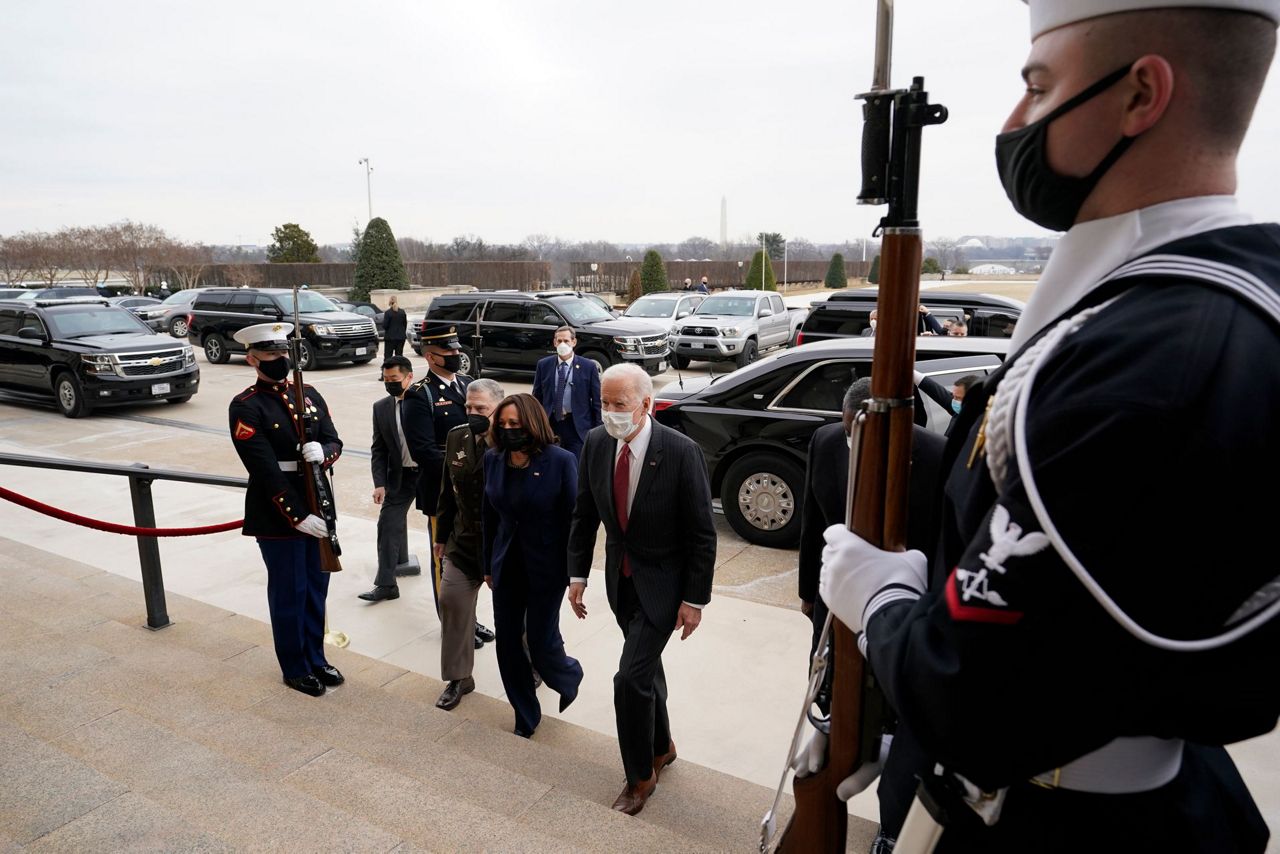 Biden to visit a Pentagon hoping to shift from Trump turmoil