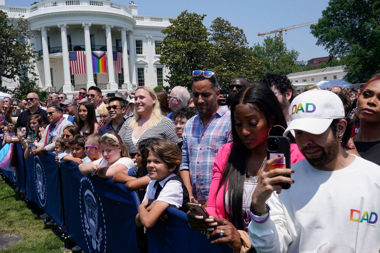 Biden marks LGBTQ+ Pride Month with celebration on White House South Lawn