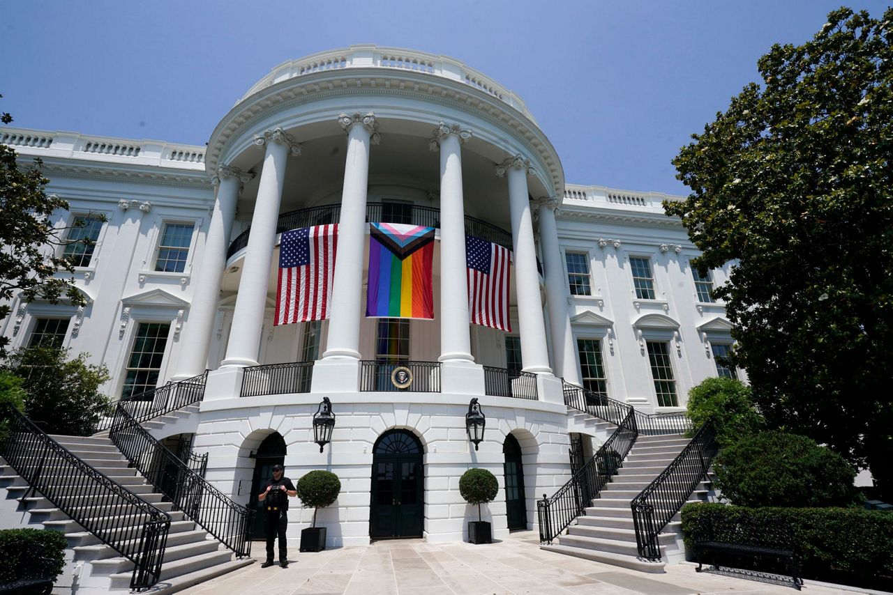 Biden marks LGBTQ+ Pride Month with celebration on White House South Lawn