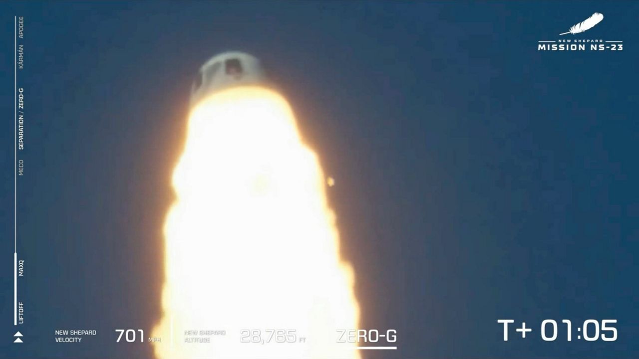 Bezos rocket fails during liftoff, only experiments aboard
