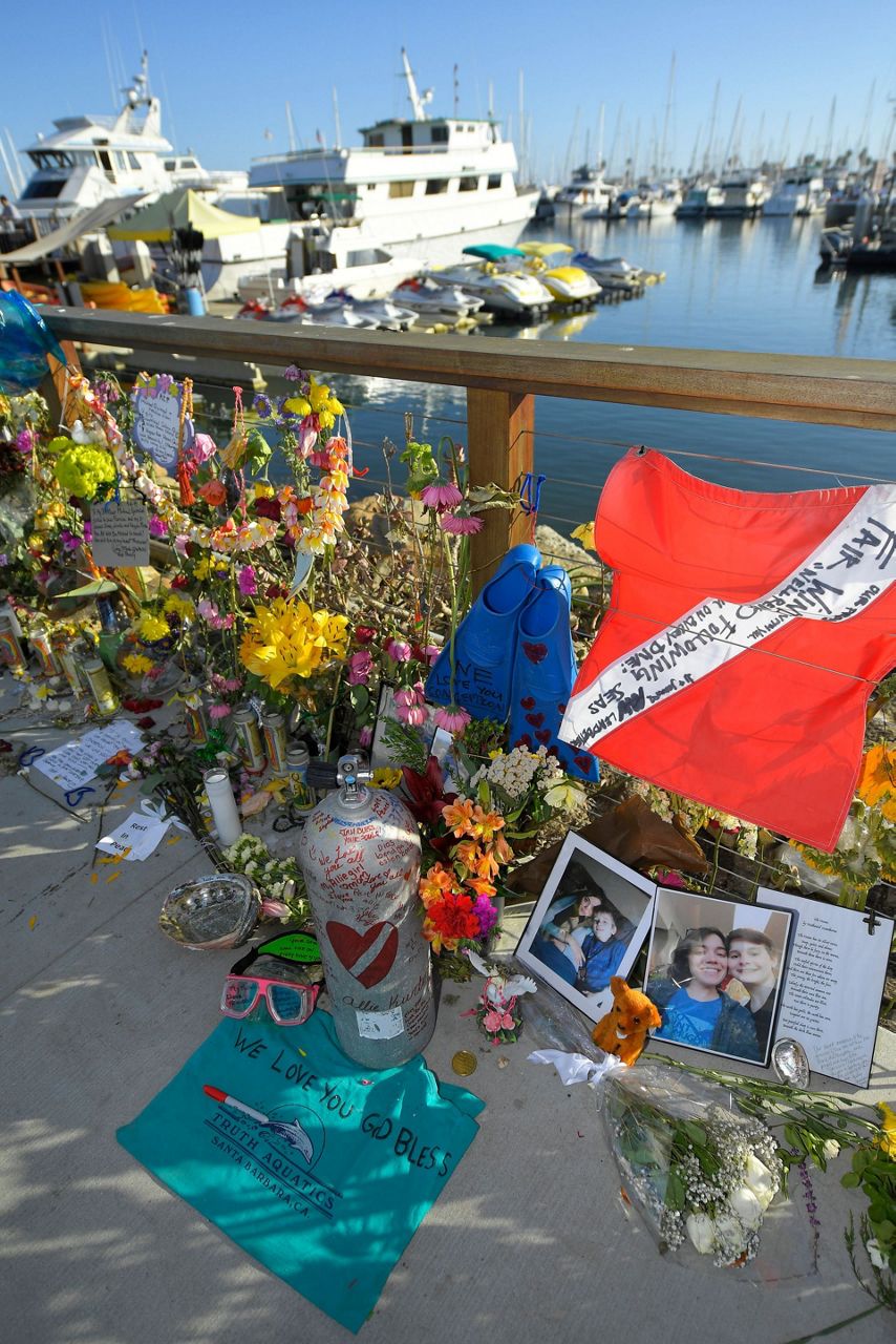 Vigil held for 34 killed in California dive boat fire