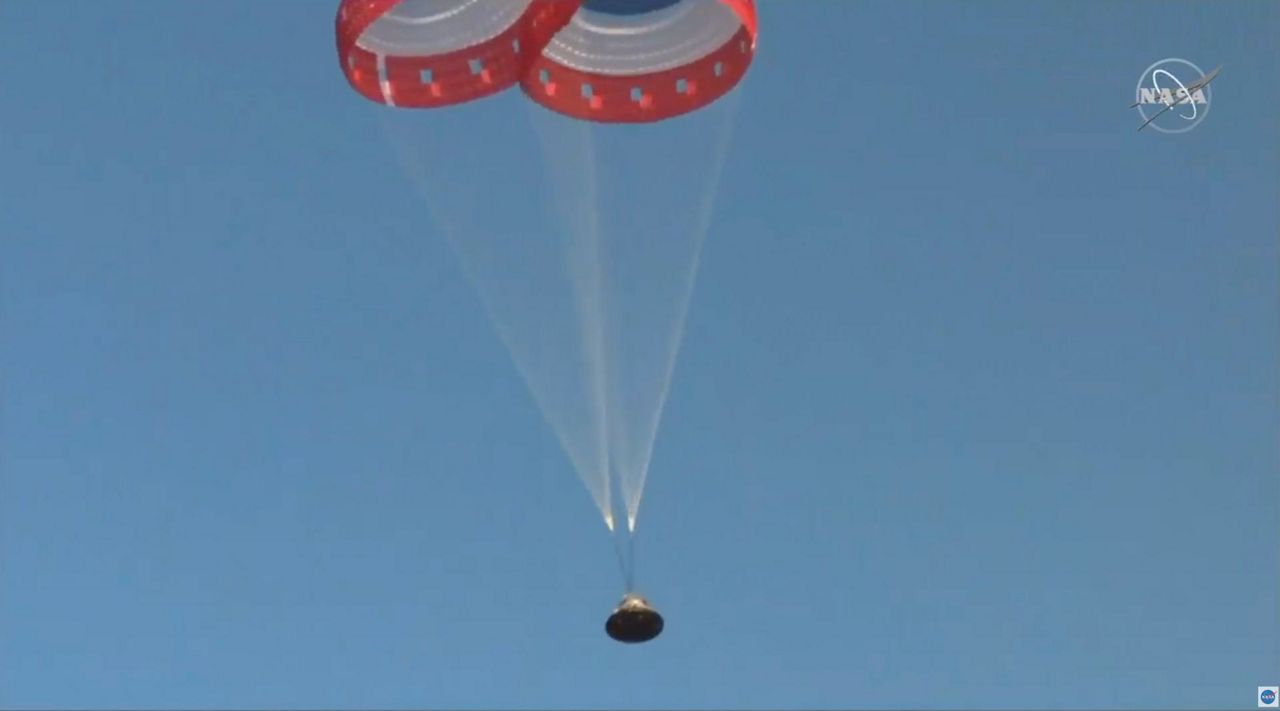 Boeing crew capsule launched mile into air on test flight