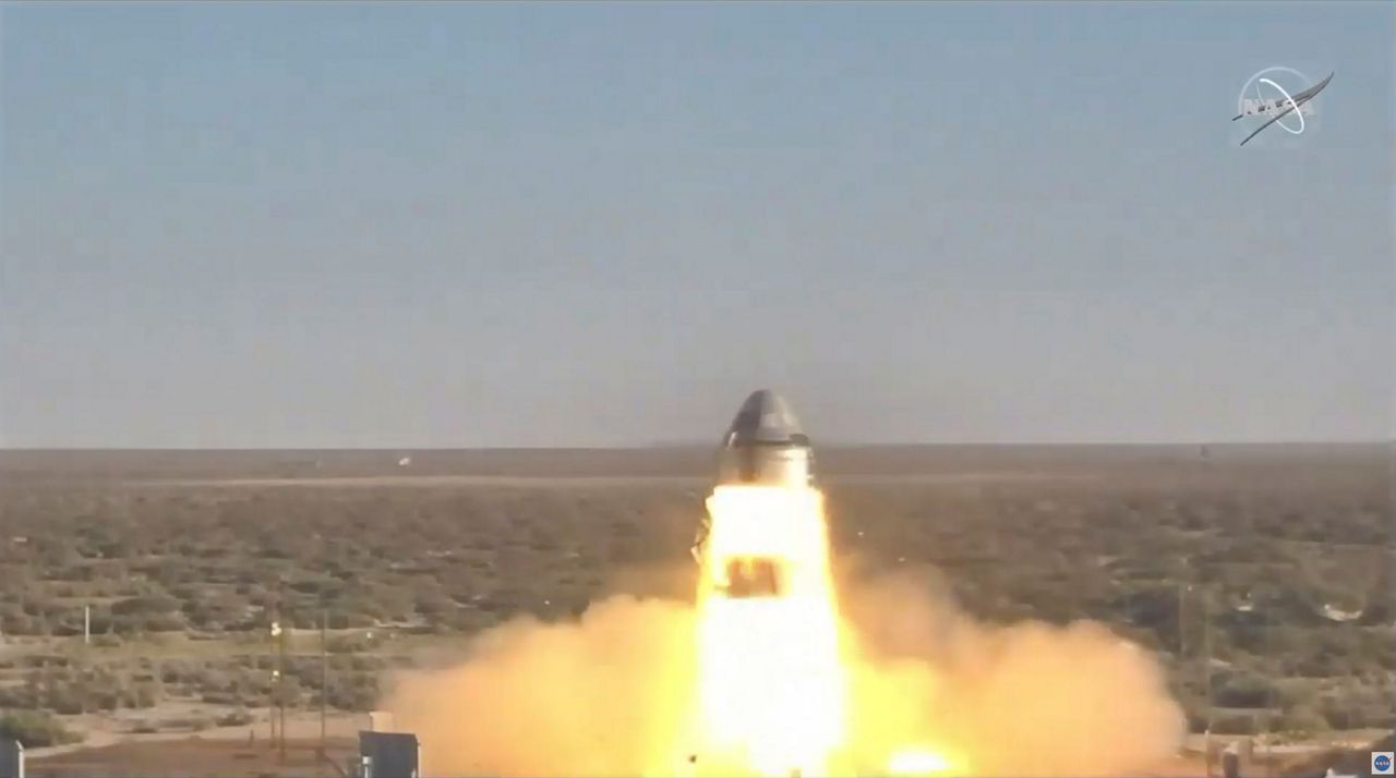 Boeing crew capsule launched mile into air on test flight