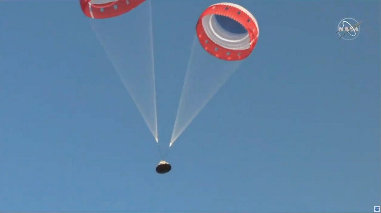Boeing crew capsule launched mile into air on test flight