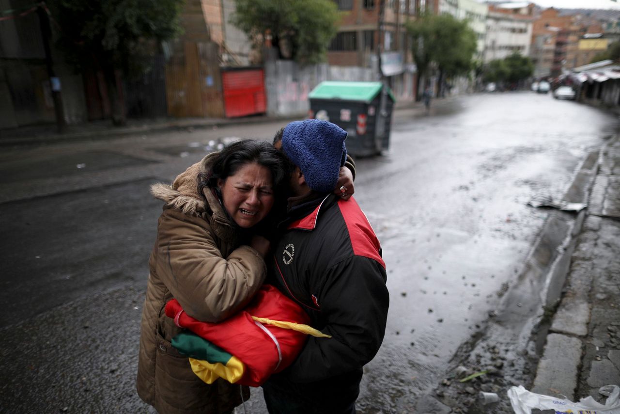 The Latest: Supporters of Bolivia's Evo Morales protest