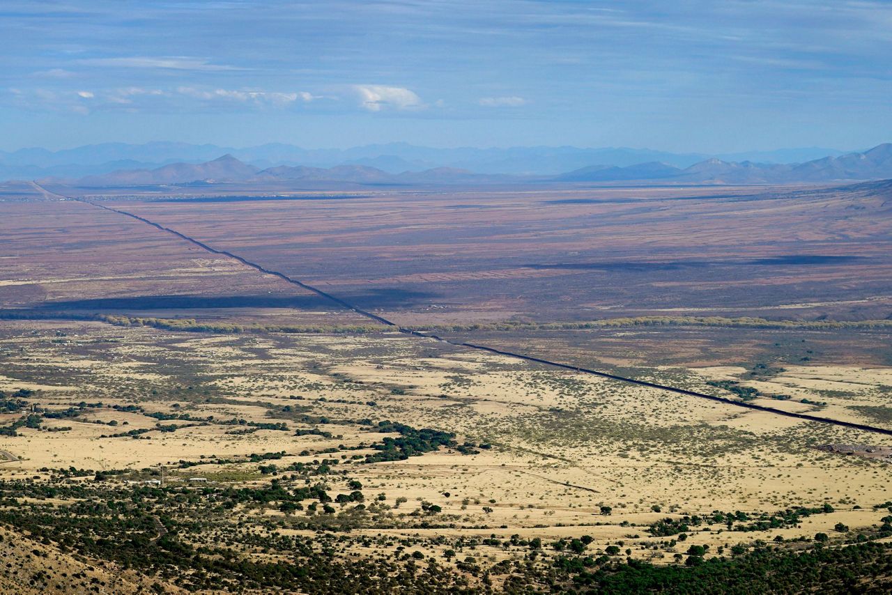 Damage from border wall: blown-up mountains, toppled cactus