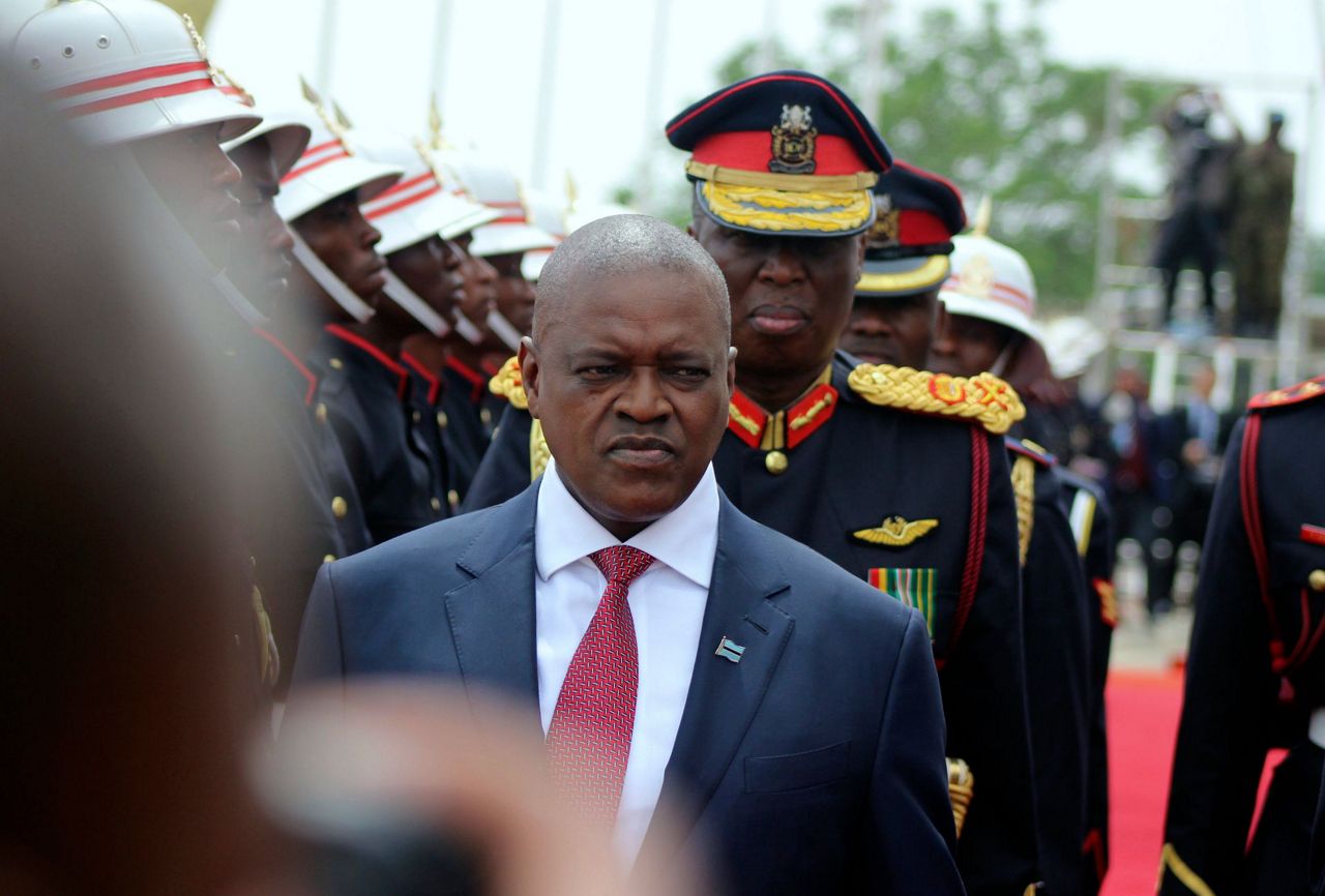 Botswana's president sworn in after stable election