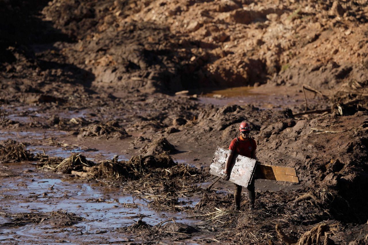 Firefighters Search Mud After Brazil Dam Collapse; 58 Dead