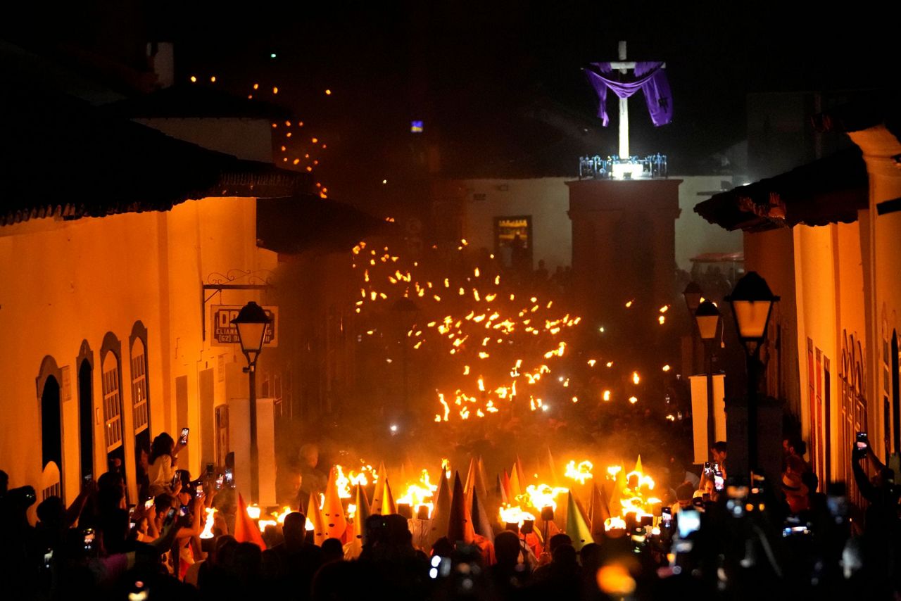 AP PHOTOS: Joyous Holy Week celebrations around the world