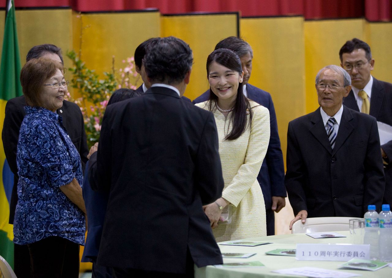 Japan's Princess Mako sees Rio's Christ the Redeemer statue