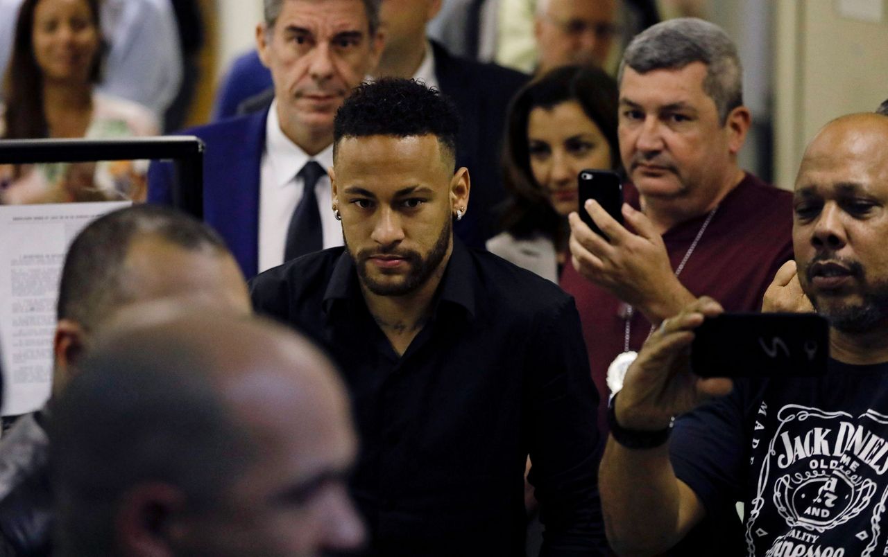 Neymar's accuser testifies to Sao Paulo police in rape case