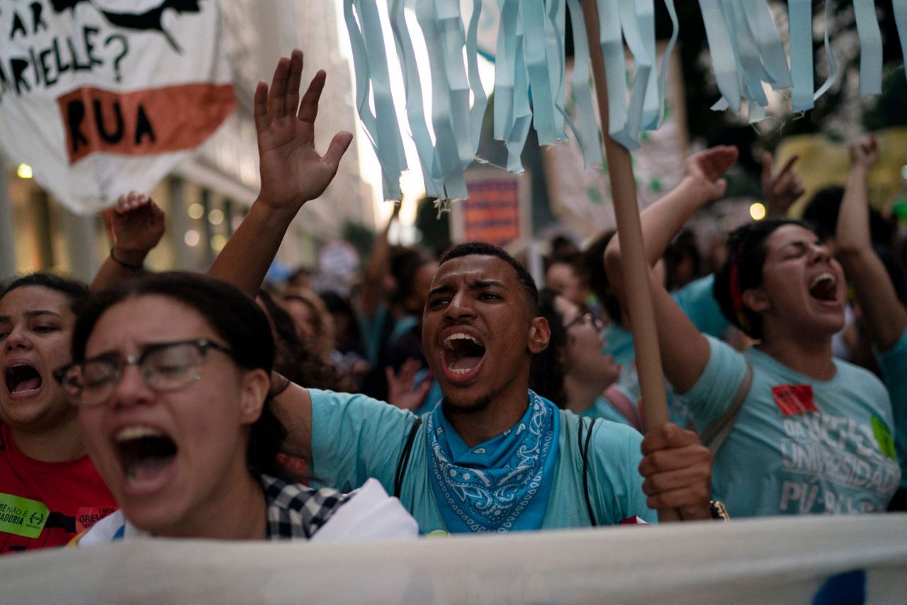 Brazilians stage general strike to protest pension overhaul