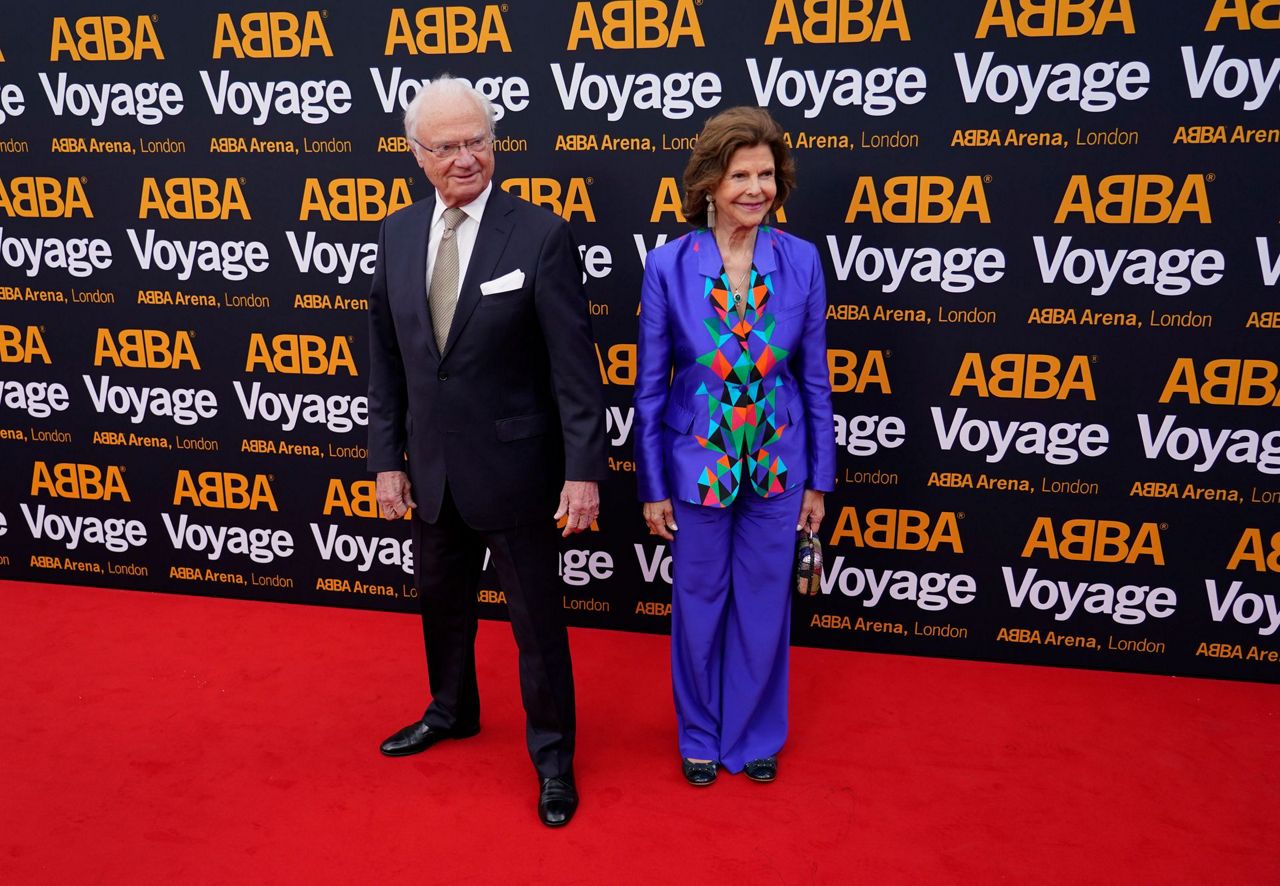 Stars and royalty watch ABBA's return in digital stage show