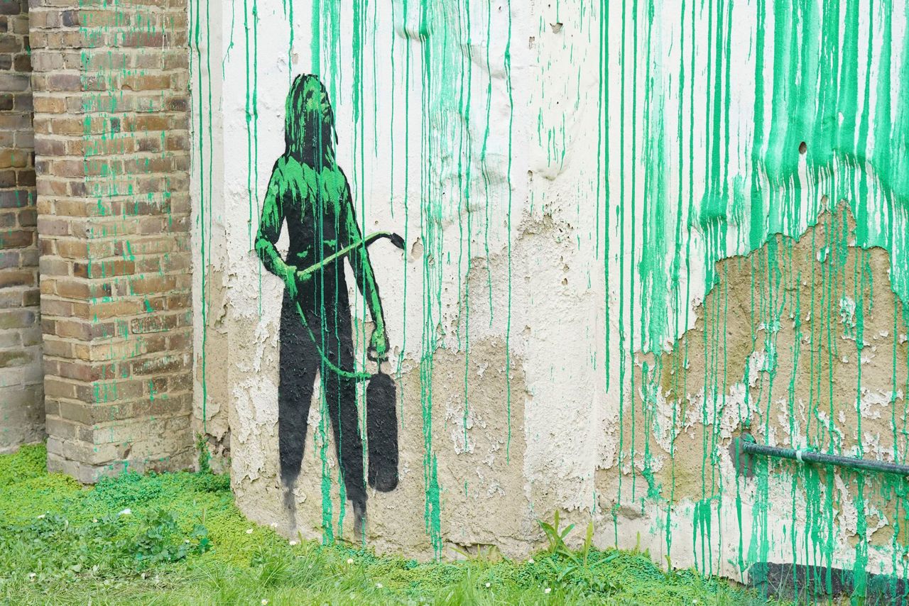 A new Banksy mural sprouts beside a cropped tree in London. Many see an ...