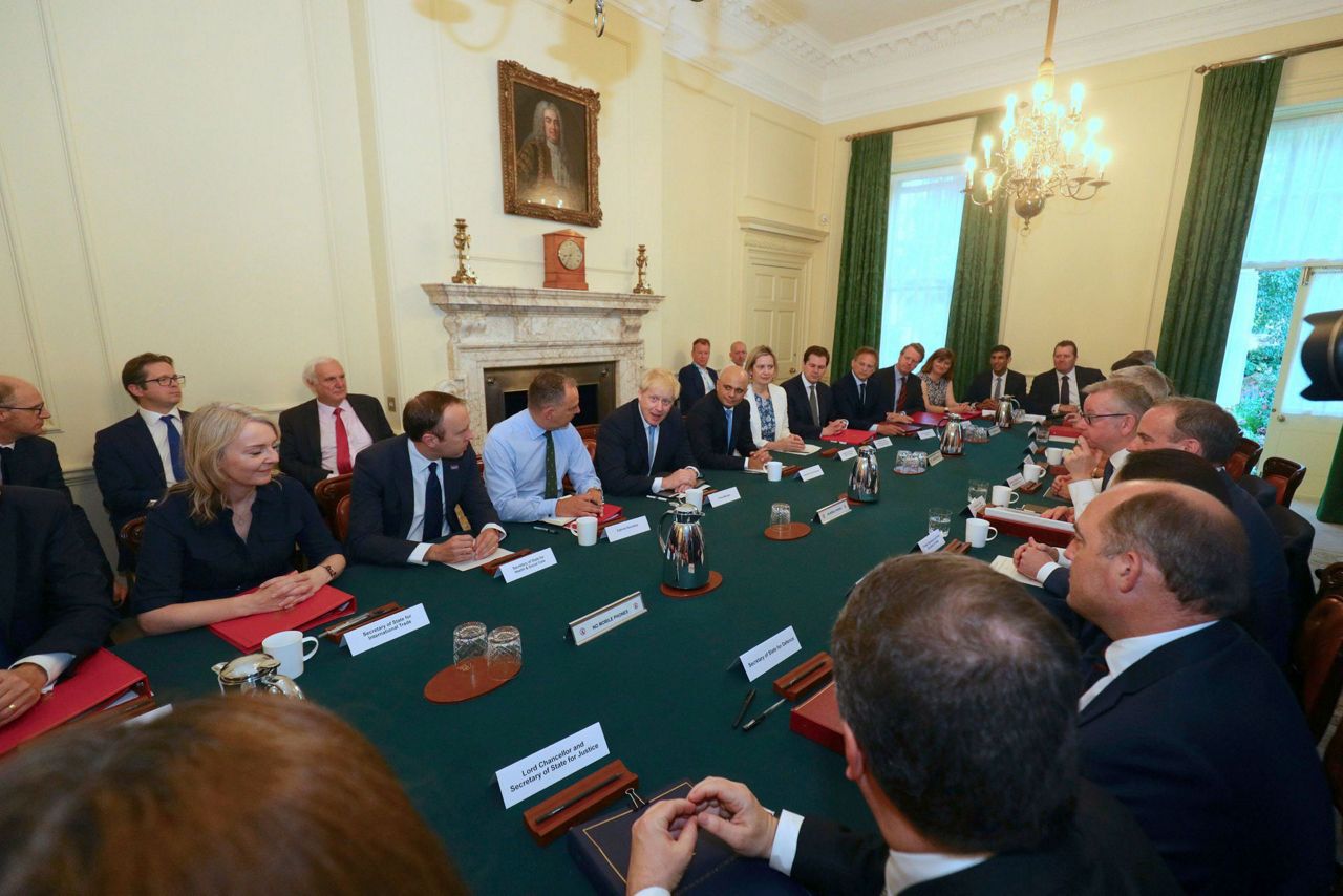 Johnson convenes first Cabinet meeting after becoming PM
