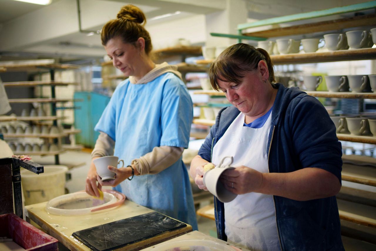 Historic English pottery rolls out coronation souvenirs