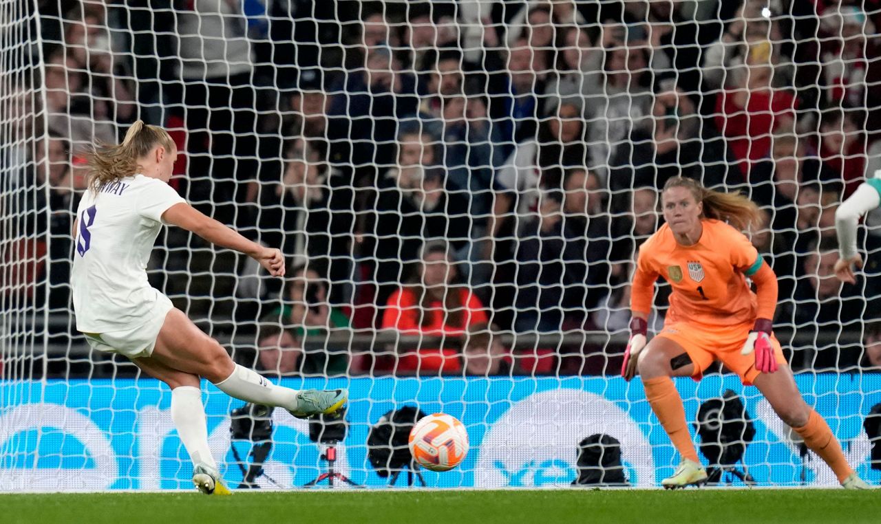 England women beat US 2-1 in statement victory at Wembley