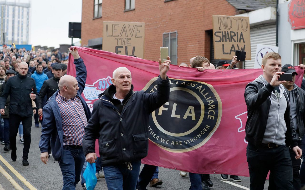 A dream of uniting UK soccer fans swerves to the far right