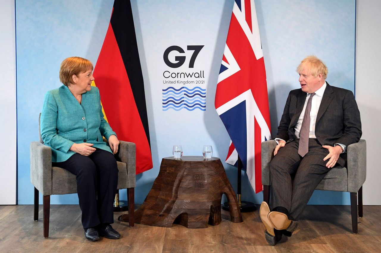 UK-EU Brexit spat over N Ireland clouds G7 leaders summit