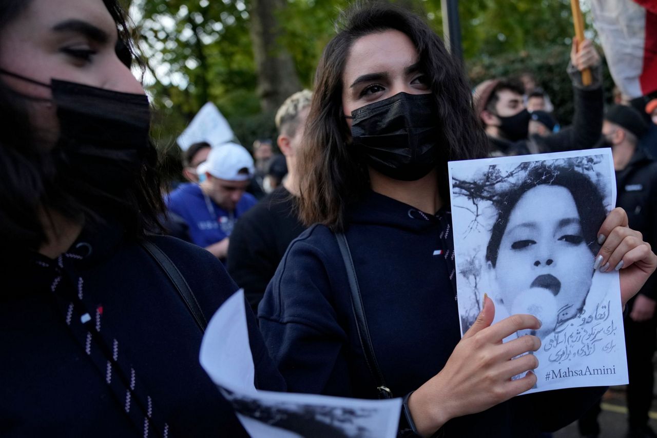 Unrest erupts near Iranian embassy in London over death