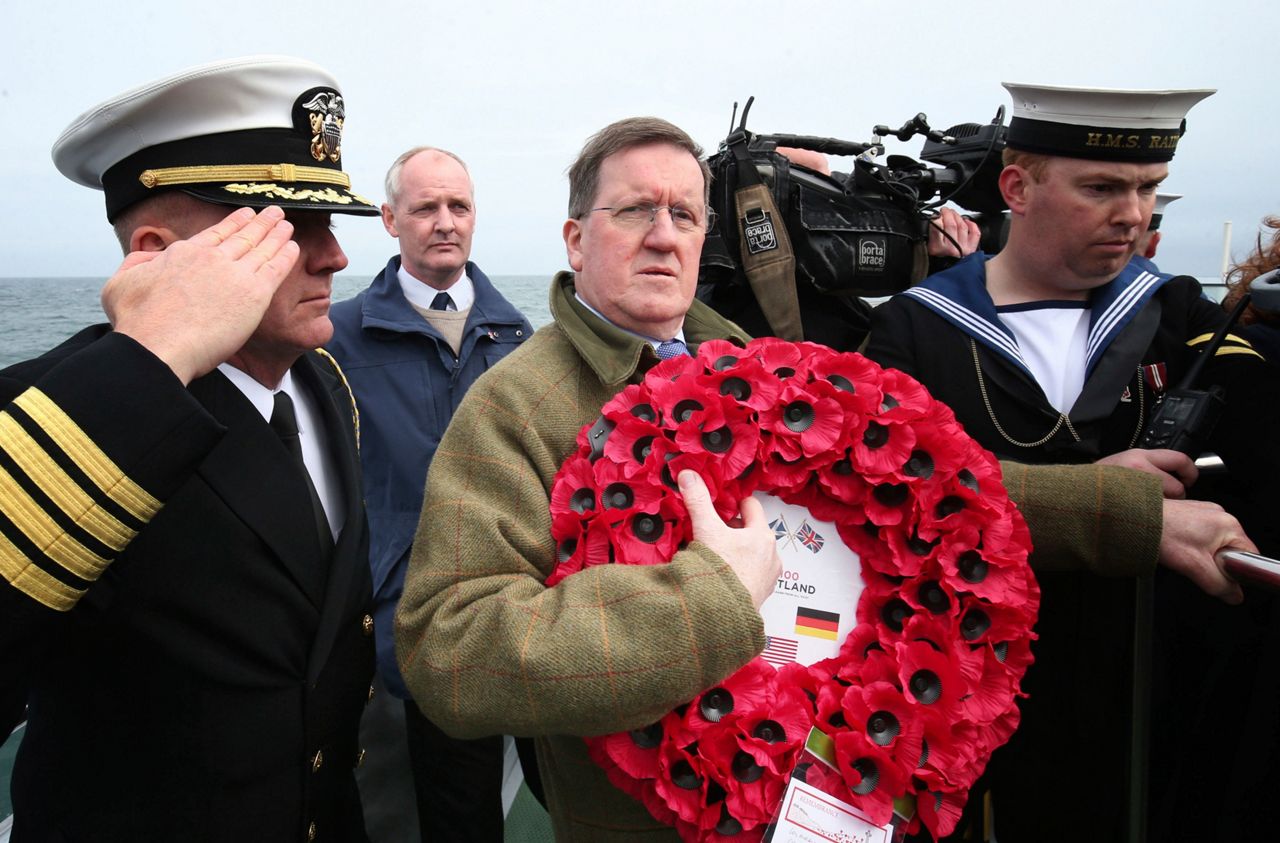 Ceremony honors US soldiers who died off Scottish coast