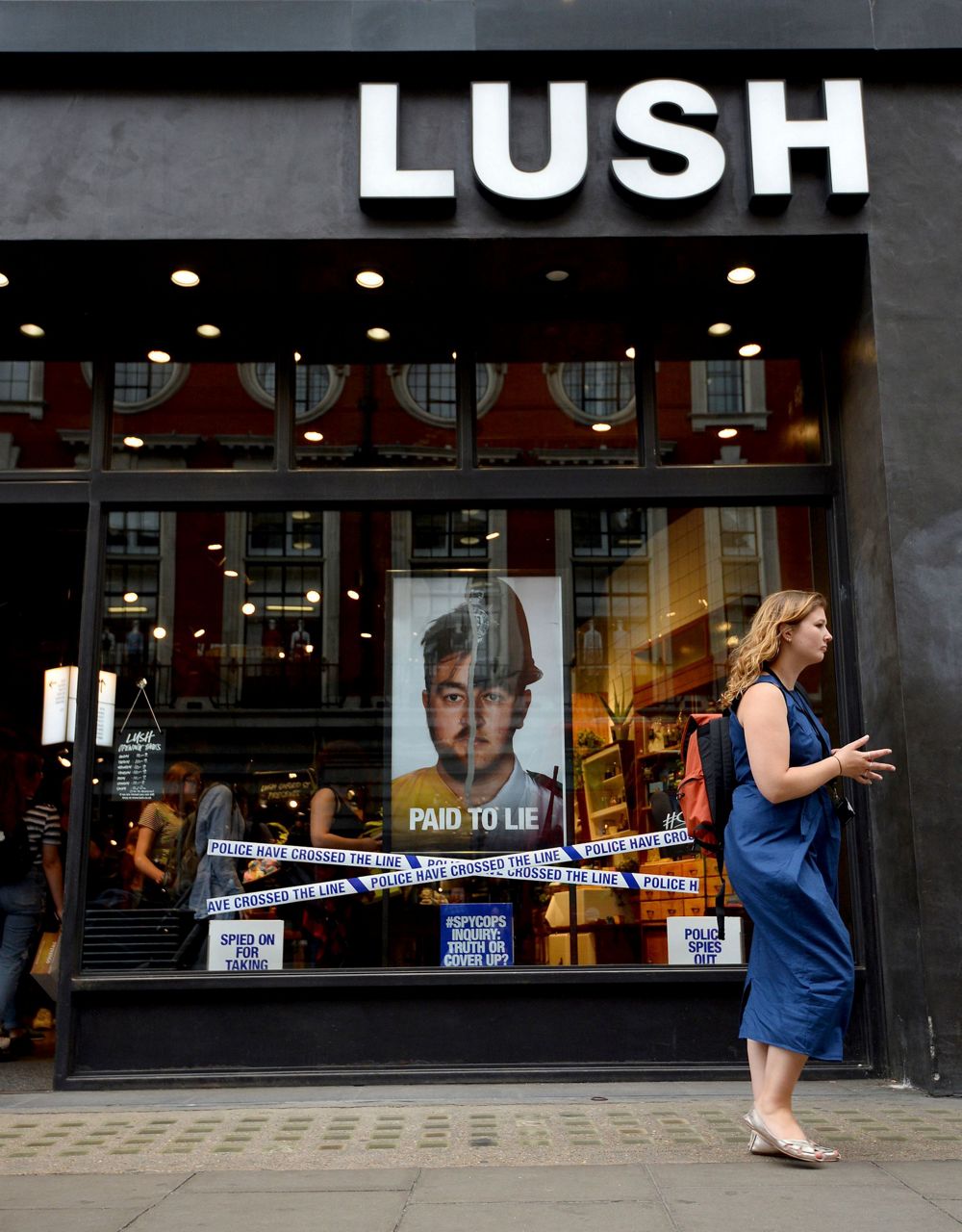 Cosmetics firm Lush criticized over 'police spies' campaign