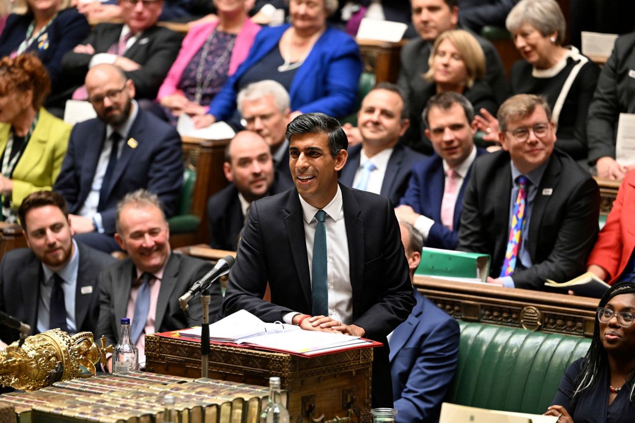UK leader Sunak faces opposition in Parliament for 1st time