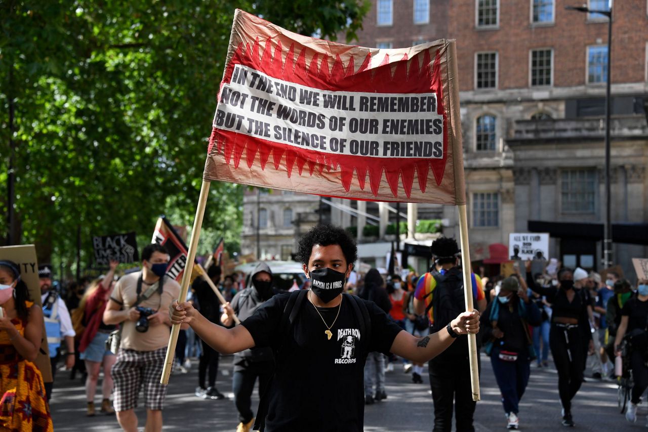 UK demonstrators hold fourth weekend of anti-racism protests