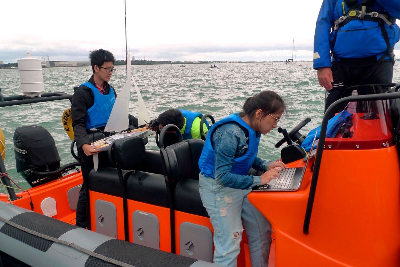 Robot boat sails into history by finishing Atlantic crossing