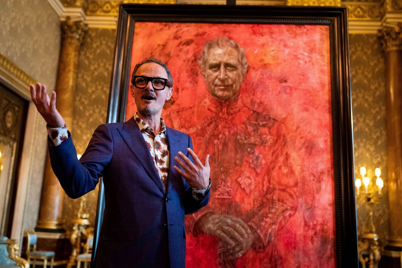 King Charles III unveils his first official portrait since his coronation