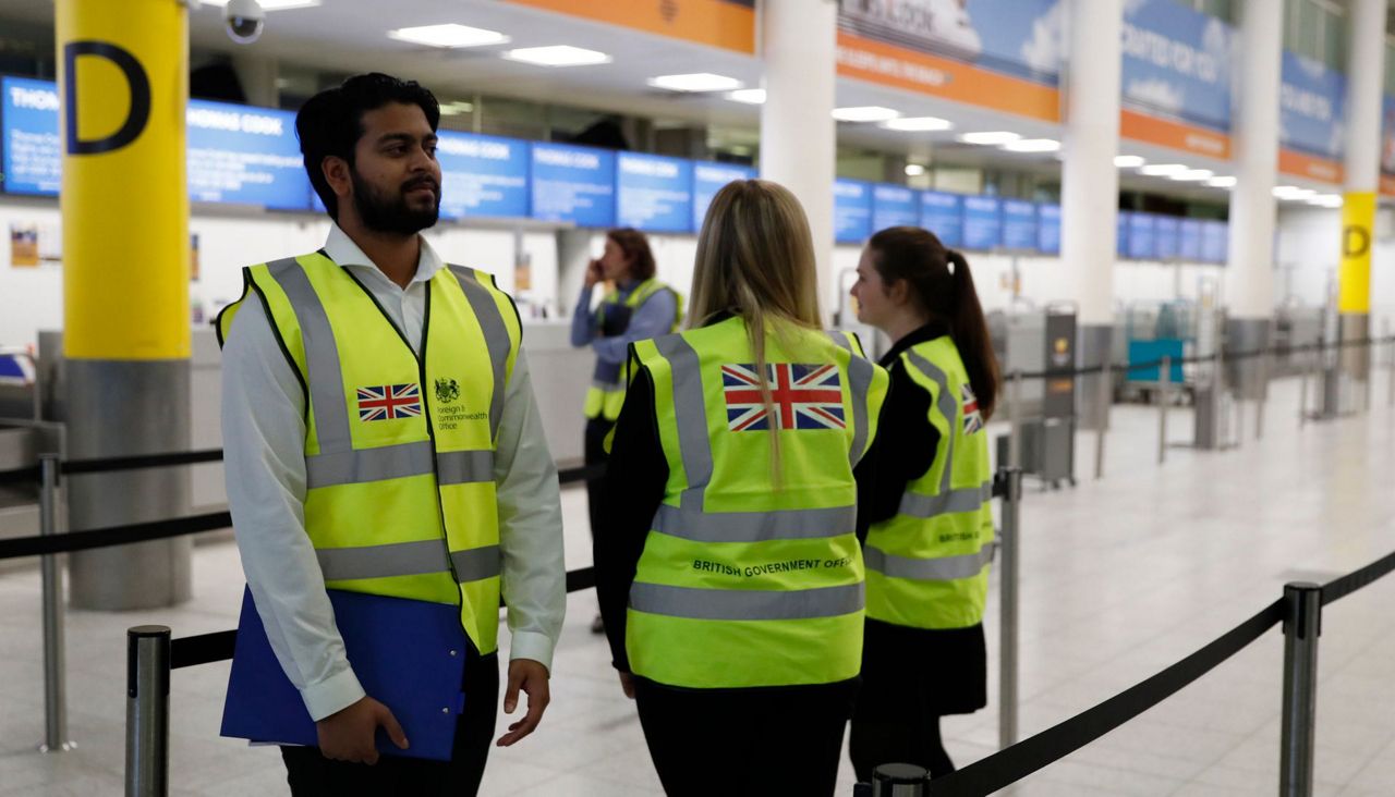 The Latest: Johnson says UK right not to rescue Thomas Cook