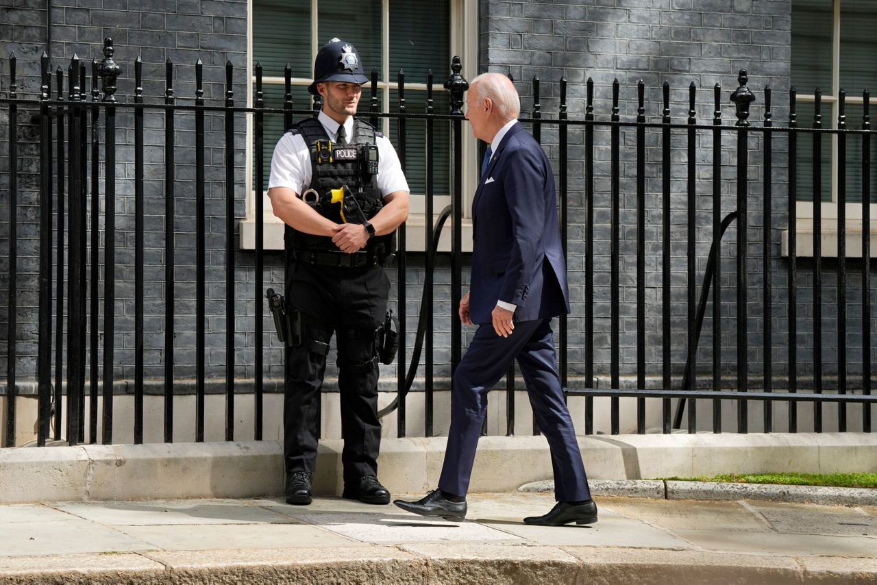 Biden is off to Windsor Castle to have tea with King Charles and ...