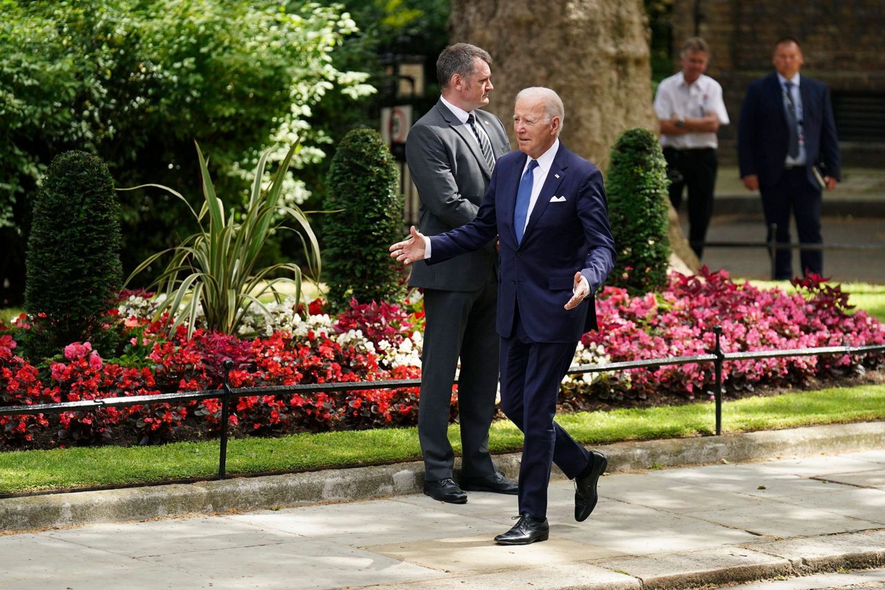 Biden is off to Windsor Castle to have tea with King Charles and promote clean energy